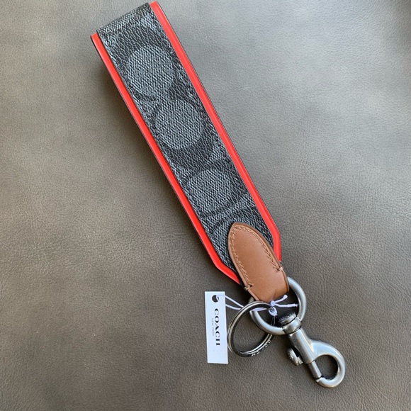 Coach | Accessories | Nwt Coach Loop Key Fob In Signature Canvas | Poshmark